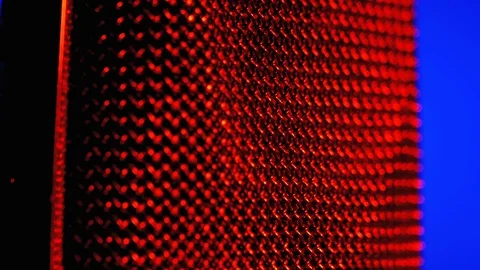 Condenser Microphone Rotates with Blue a... | Stock Video | Pond5