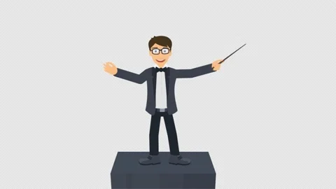 Music Conductor Cartoon Stock Videos – Royalty-Free HD & 4K Videos