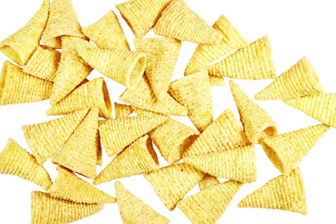 cone corn chips isolated on white backgr... | Stock Video | Pond5