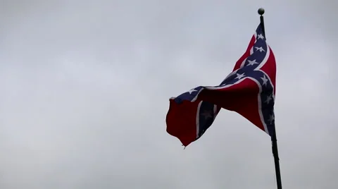 Confederate Flag Flying Stock Footage ~ Royalty Free Stock Videos | Pond5