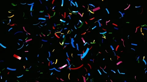 Confetti blast motion graphics with nigh... | Stock Video | Pond5