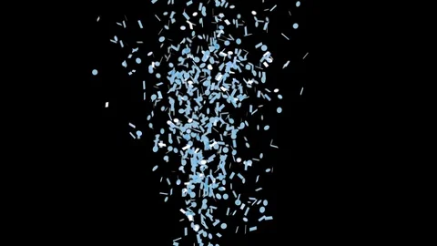 Confetti Explosion Alpha Stock Video Footage | Royalty Free Confetti ...