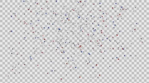 Confetti Explosion with Alpha Channel | Stock Video | Pond5