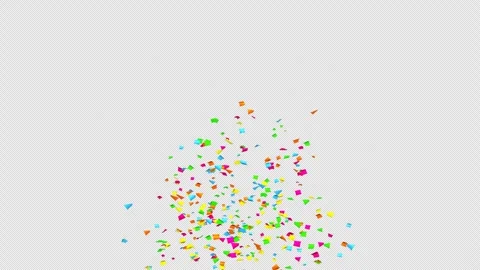 Confetti Explosion Alpha Stock Video Footage | Royalty Free Confetti ...