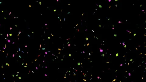 Confetti Falling / Alpha Channel / Loop ... | Stock Video | Pond5