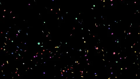 Confetti Falling / Loop Animation | Stock Video | Pond5