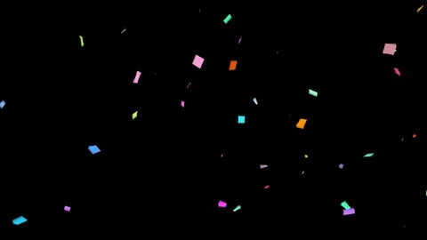 Confetti Falling Loop Animation | Stock Video | Pond5