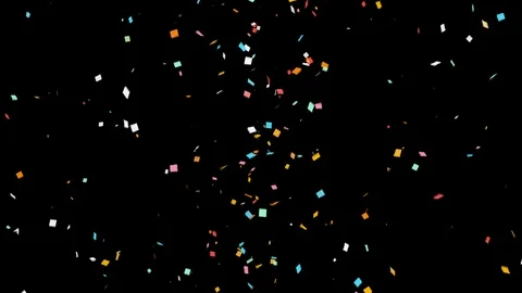 Confetti Falling Loop Animation | Stock Video | Pond5