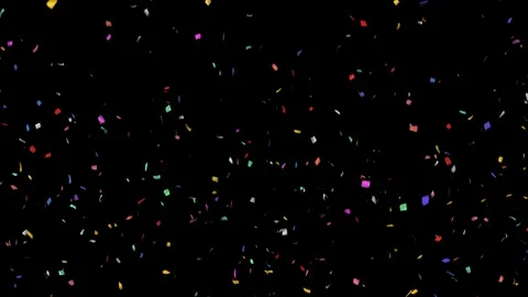 Confetti Falling Loop Animations With Al... | Stock Video | Pond5