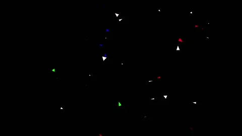 Confetti Falling Shapes Alpha Channel | Stock Video | Pond5