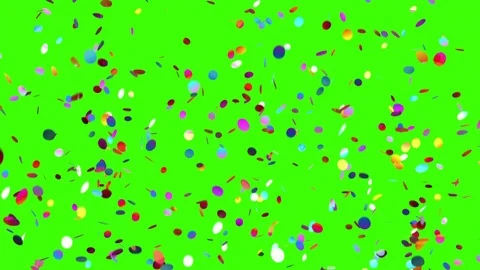 Green Confetti Background Stock Video Footage | Royalty Free Green Confetti Background Videos ...