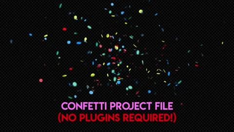After Effects: Confetti Generator. No Plugins #170764993