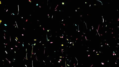 Confetti Loop Animation with Alpha Matte... | Stock Video | Pond5