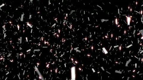Confetti Loop Silver Deep | Stock Video | Pond5
