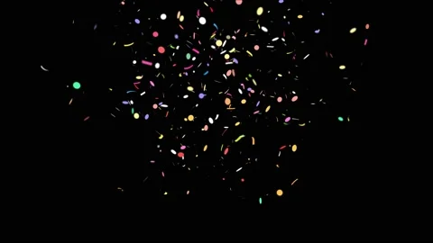 Confetti Party Popper Explosion with Alp... | Stock Video | Pond5