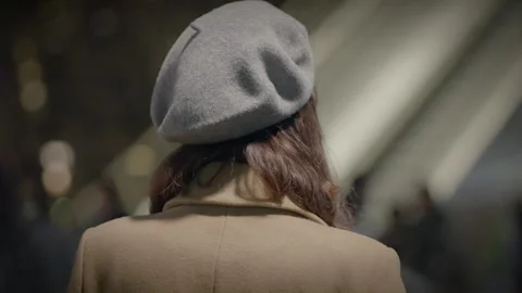 Confident Female Person Standing Out Of ... | Stock Video | Pond5