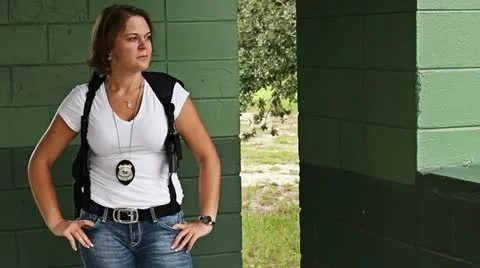 Confident Female Police Detective 2 | Stock Video | Pond5