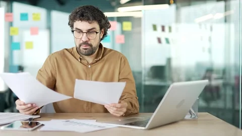 Confused Paperwork Stock Video Footage | Royalty Free Confused ...