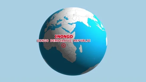 CONGO DEMOCRATIC REPUBLIC INONGO ZOOM IN... | Stock Video | Pond5