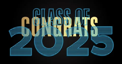 Congrats class of 2025 animated | Stock Video | Pond5
