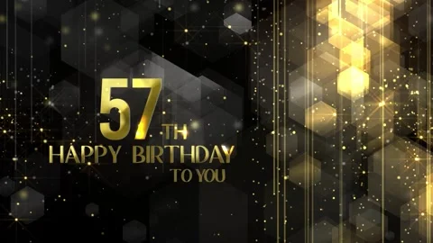 Congratulations on the 57th birthday in ... | Stock Video | Pond5