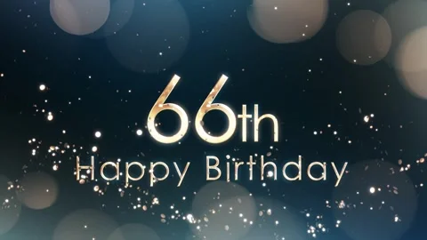 Congratulations banner, happy 66th birth... | Stock Video | Pond5
