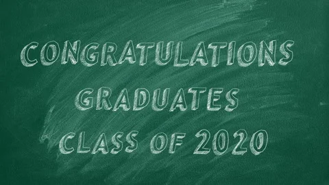 Congratulations graduates. Class of 2020... | Stock Video | Pond5