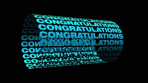 Congratulations Text 3D Stock Video Footage | Royalty Free ...
