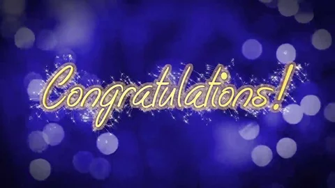 Congratulations Cursive Stock Footage ~ Royalty Free Stock Videos | Pond5