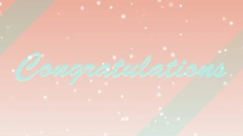 Congratulations on snow motion backgroun... | Stock Video | Pond5