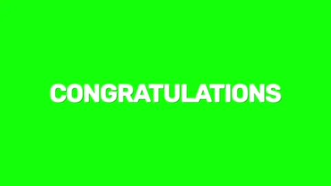 Congratulations Green Screen Stock Video Footage | Royalty Free ...
