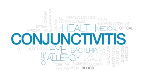 Conjunctivitis animated word cloud, text... | Stock Video | Pond5