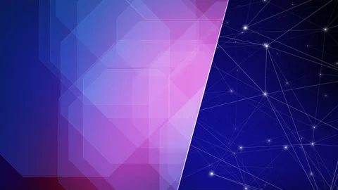 Connected dots and flowing patterns tech... | Stock Video | Pond5