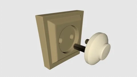 Connection to the power grid. Animation ... | Stock Video | Pond5