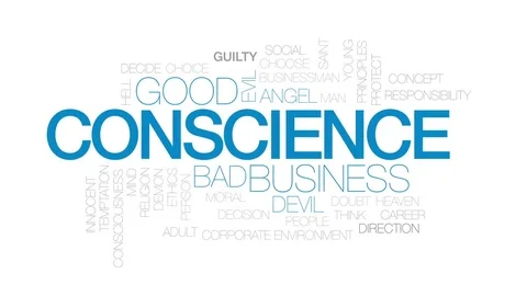 Conscience design animated word cloud, t... | Stock Video | Pond5