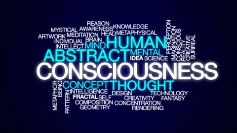 Consciousness animated word cloud, text ... | Stock Video | Pond5