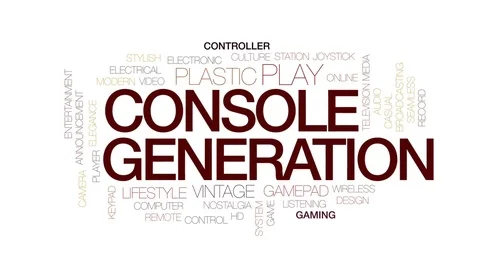 Console generation animated word cloud, ... | Stock Video | Pond5