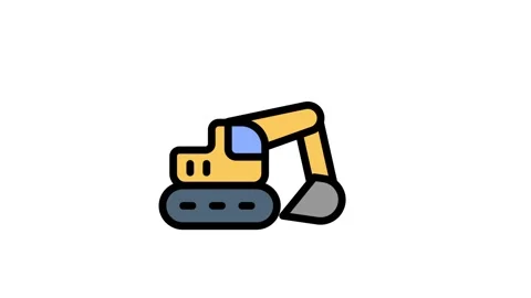 Construction flat Animated Icons pack. 4... | Stock Video | Pond5