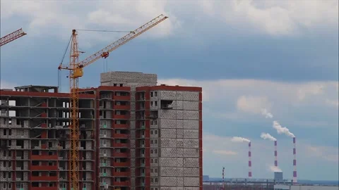 Time Lapse Building Construction Stock Video Footage | Royalty Free ...