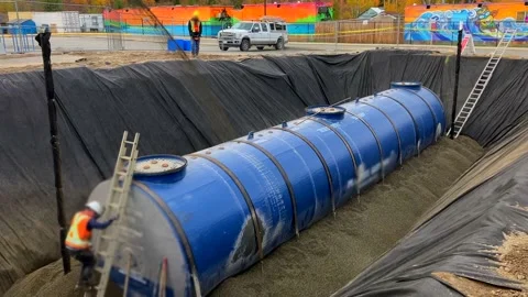 Gas Station Underground Fuel Tanks