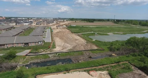 Construction Site From Highway Scaffolding Stock Footage ~ Royalty Free ...