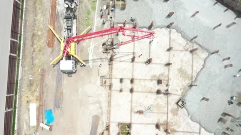 Construction side work is going on with ... | Stock Video | Pond5