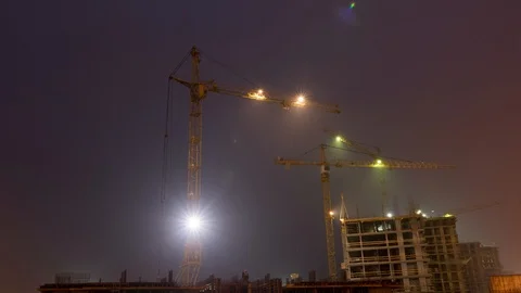 Time Lapse Building Construction Stock Video Footage | Royalty Free ...