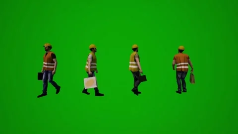 Construction worker green screen, worki... | Stock Video | Pond5