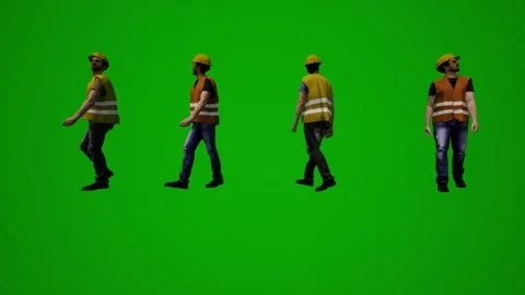 Construction worker green screen, worki... | Stock Video | Pond5