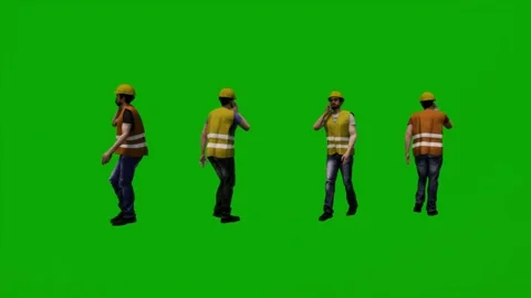 Construction worker green screen, worki... | Stock Video | Pond5