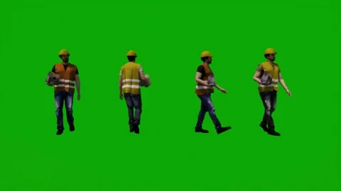 Construction worker green screen, worki... | Stock Video | Pond5