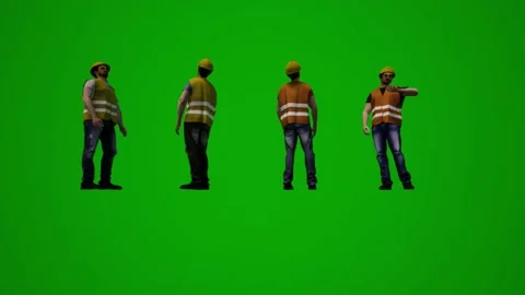 Construction worker green screen, worki... | Stock Video | Pond5