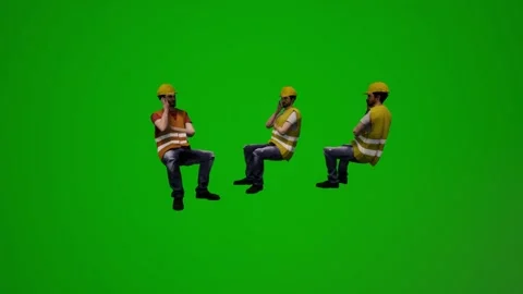 Construction worker green screen, worki... | Stock Video | Pond5