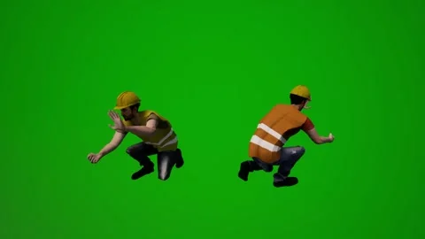 Construction worker green screen, worki... | Stock Video | Pond5